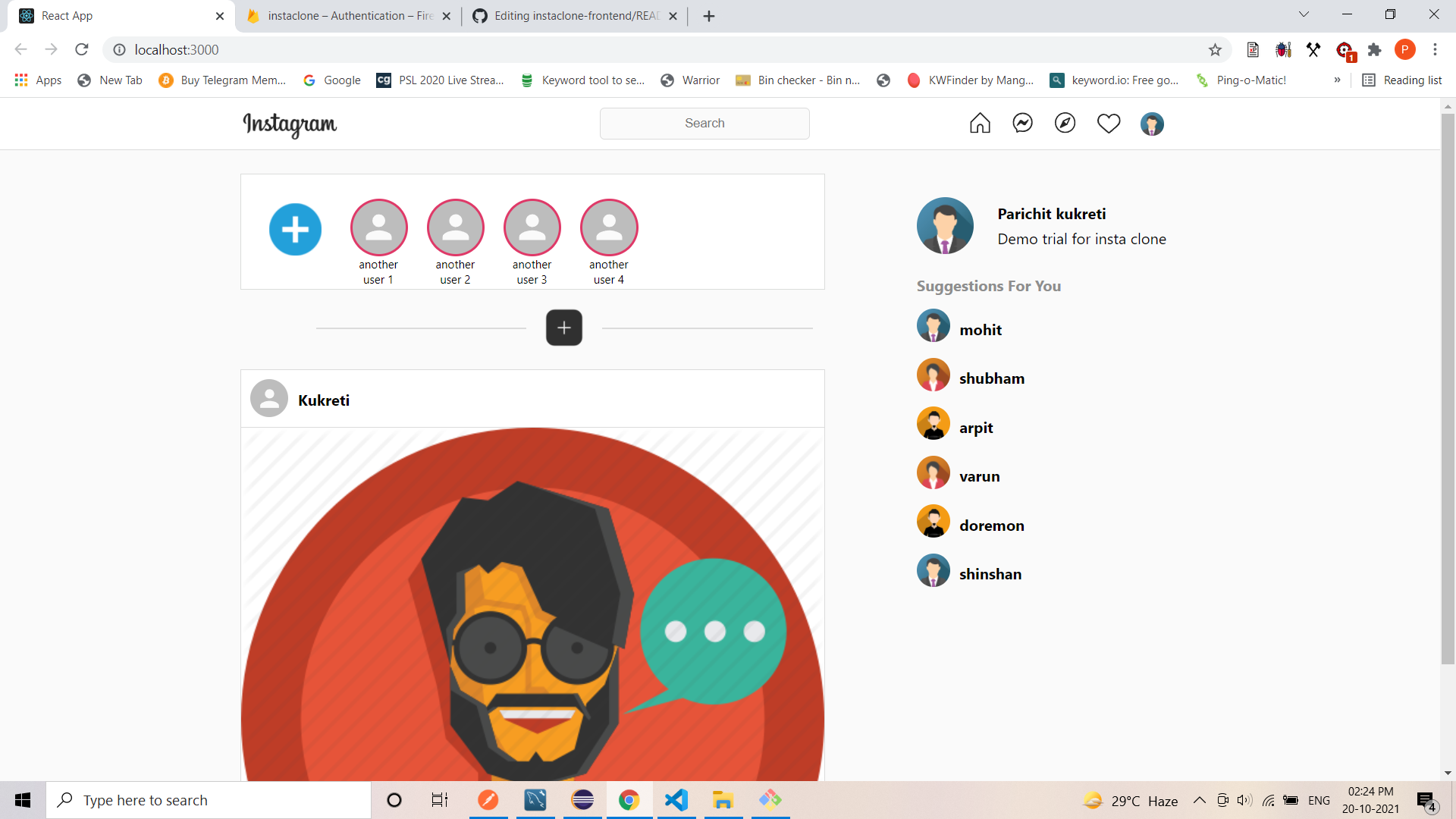 GitHub - parichit21/instaclone-frontend