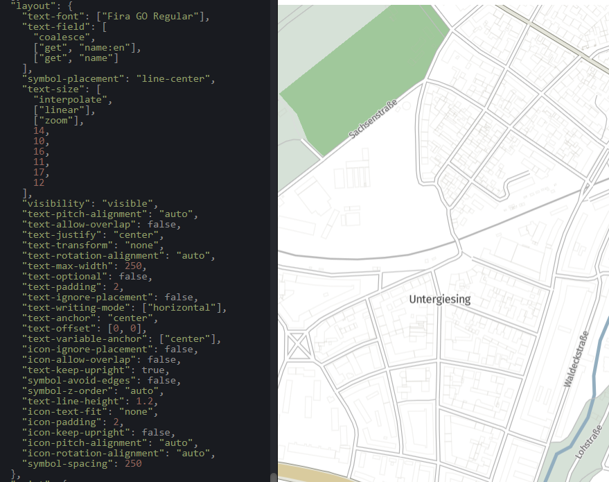 Display more labels in small zoom levels · Issue #748 · maplibre/maputnik · GitHub