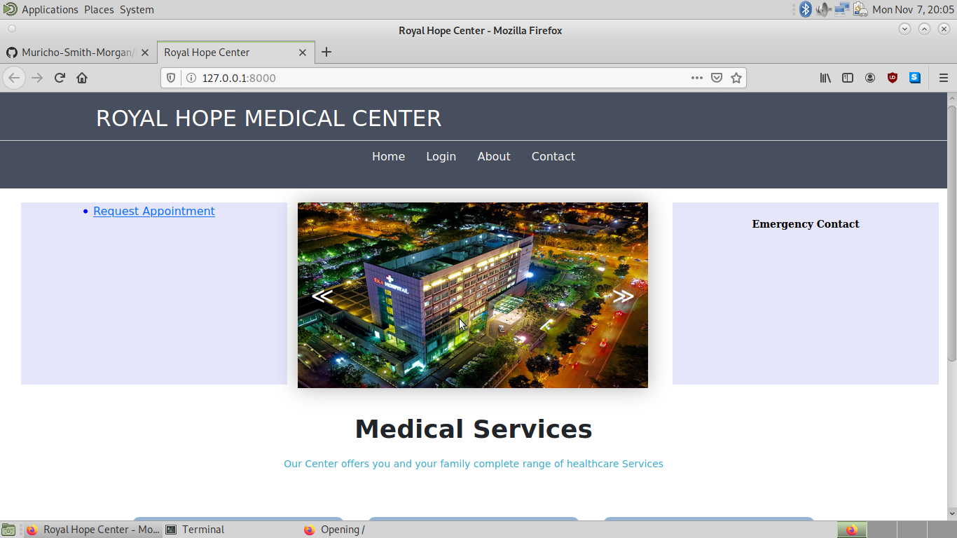 GitHub - Muricho-Smith-Morgan/Hospital-management-system