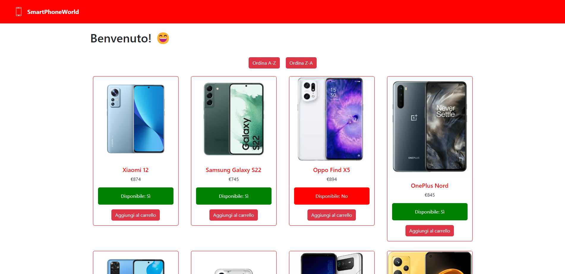 GitHub - andrearanica/Smartphone-Shop-React: EShop di vendita di smartphone