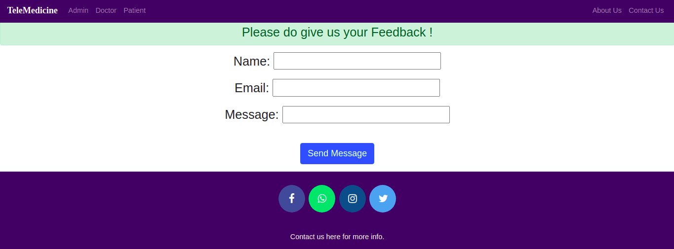 GitHub - Sayan-96/TeleMedicine-Management-System