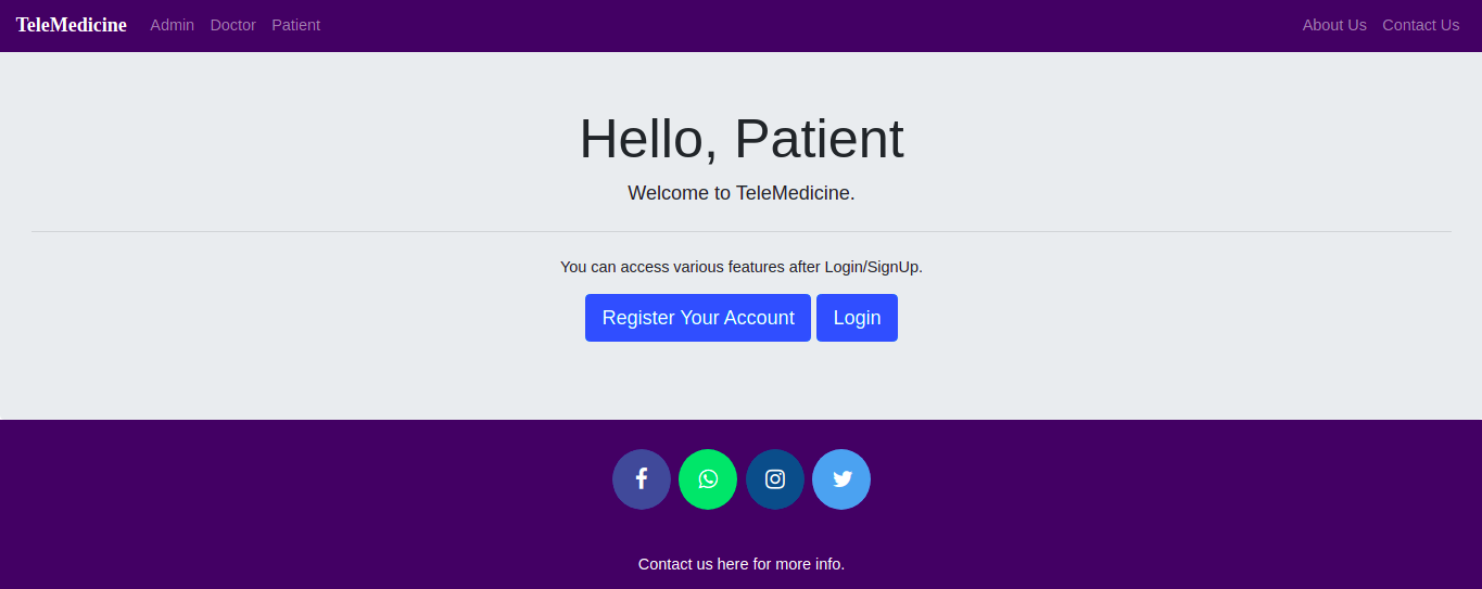 GitHub - Sayan-96/TeleMedicine-Management-System