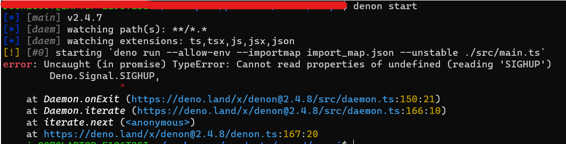 Nothing works with Deno 1.14+ · Issue #142 · denosaurs/denon · GitHub