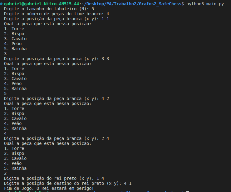 GitHub - projeto-de-algoritmos/Grafos2_SafeChess: Repositório destinado à entrega do Trabalho 2 ...