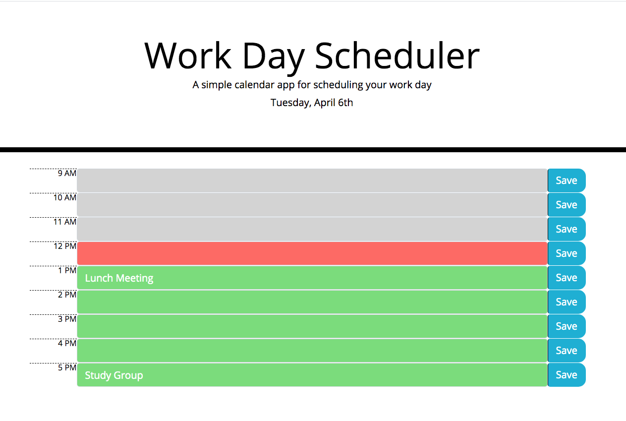 GitHub - baloyd/workday-scheduler: Plan out your day with color coded ...