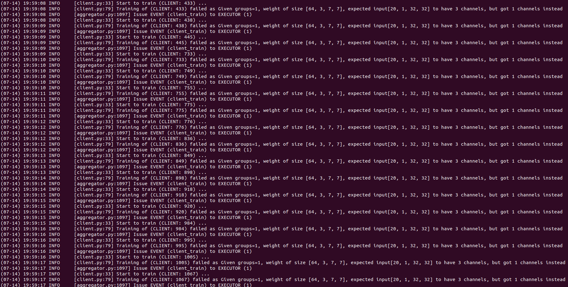 Unable to Train Google Speech Dataset · Issue #228 · SymbioticLab/FedScale · GitHub