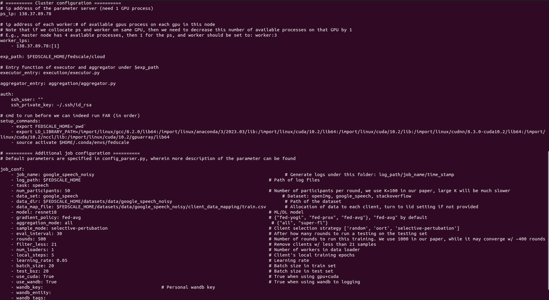 Unable to Train Google Speech Dataset · Issue #228 · SymbioticLab/FedScale · GitHub