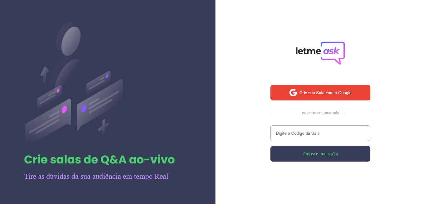 GitHub - felipegarcao/LetMeask: This is a project developed during the Next Level Week Together ...