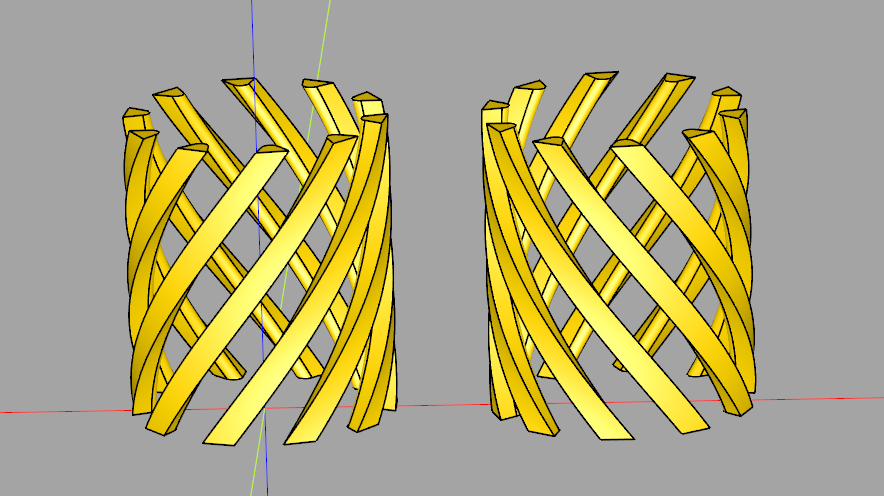 Knurling by cutting doesn't work with more complex cutting shapes ...