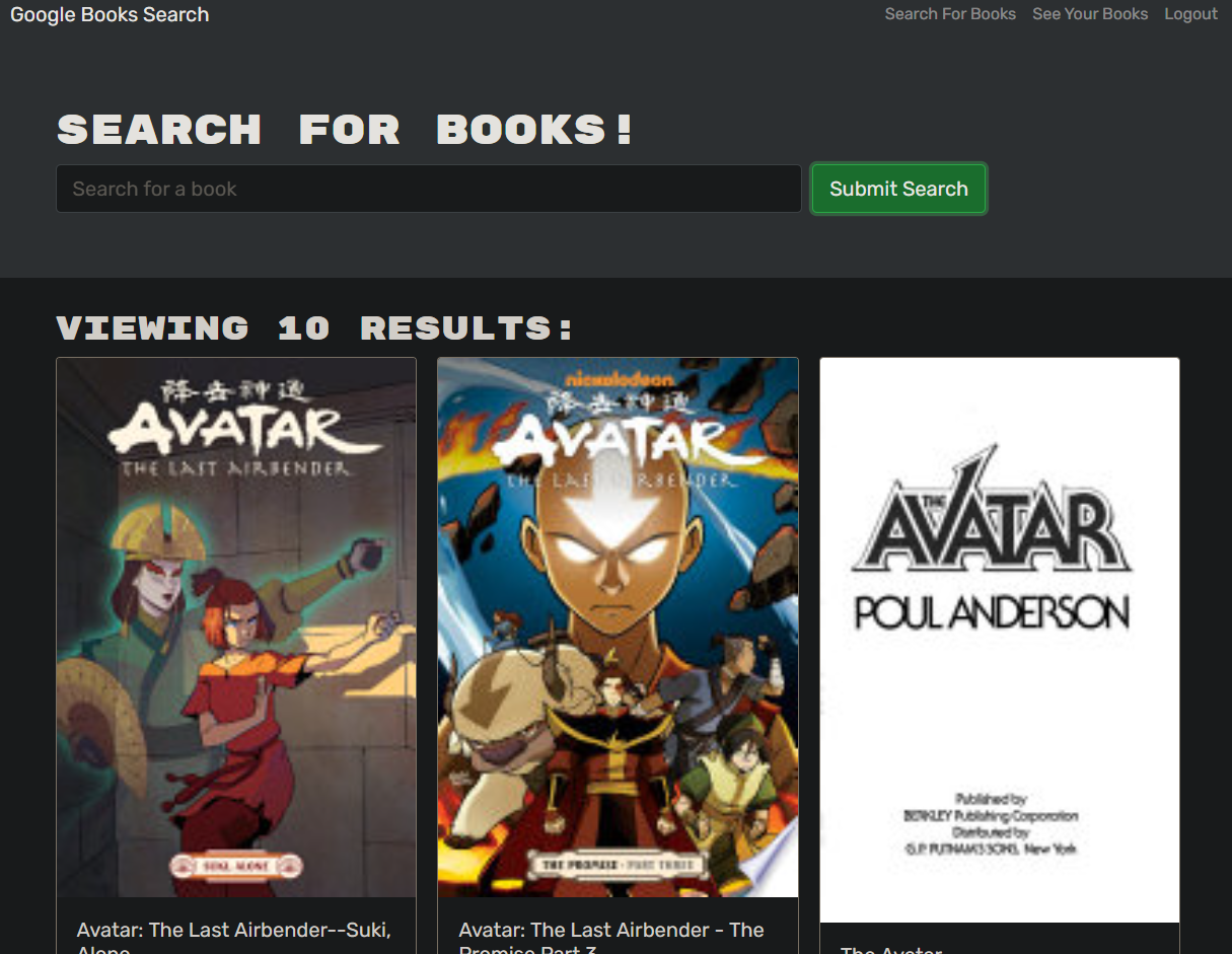 GitHub - jbryant4/BookLot: This is a simple book search and save full ...