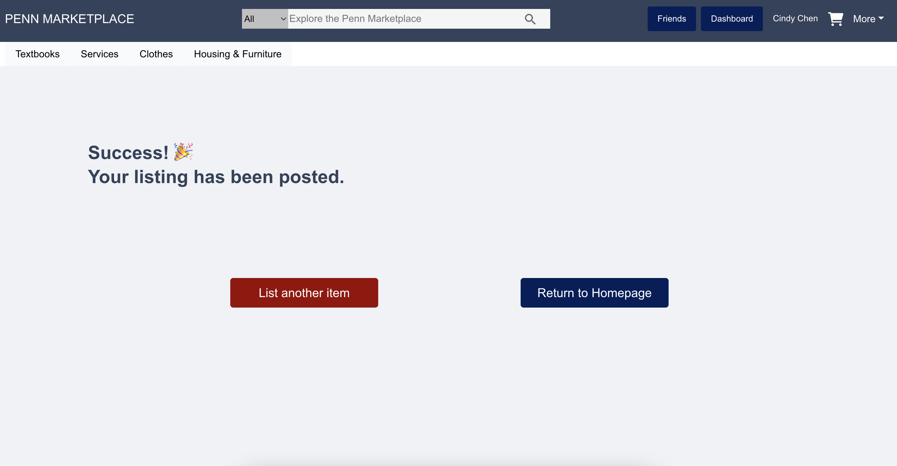 GitHub - cindych/penn-marketplace: a marketplace for Penn students