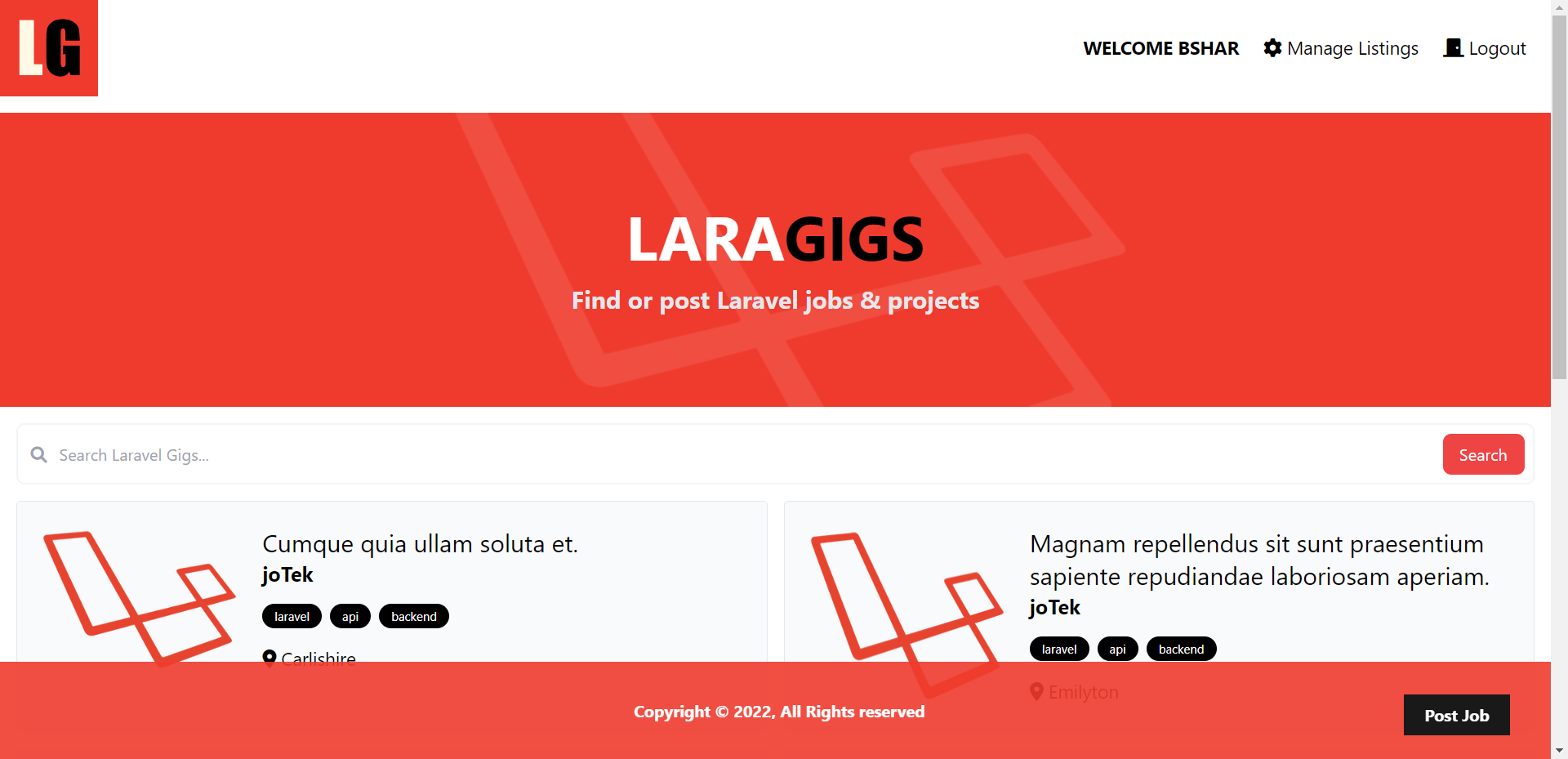 GitHub - BAM-hub/laragigs: laragigs a website for posting jobs built ...