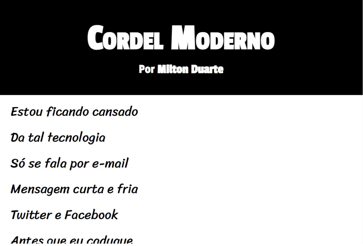 GitHub - BrunoSilva03/projeto-cordel