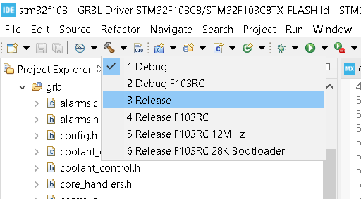 how to compiling stm32f103c8t6 · Issue #37 · grblHAL/STM32F1xx · GitHub