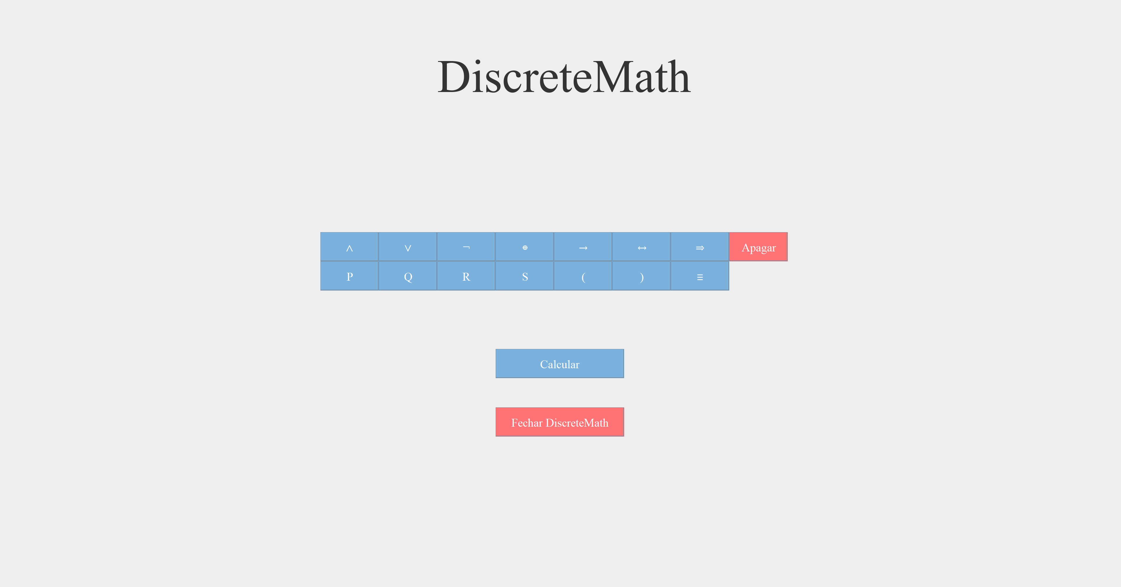 GitHub - alexZ7000/DiscreteMathJava: Aplicativo de matemática discreta