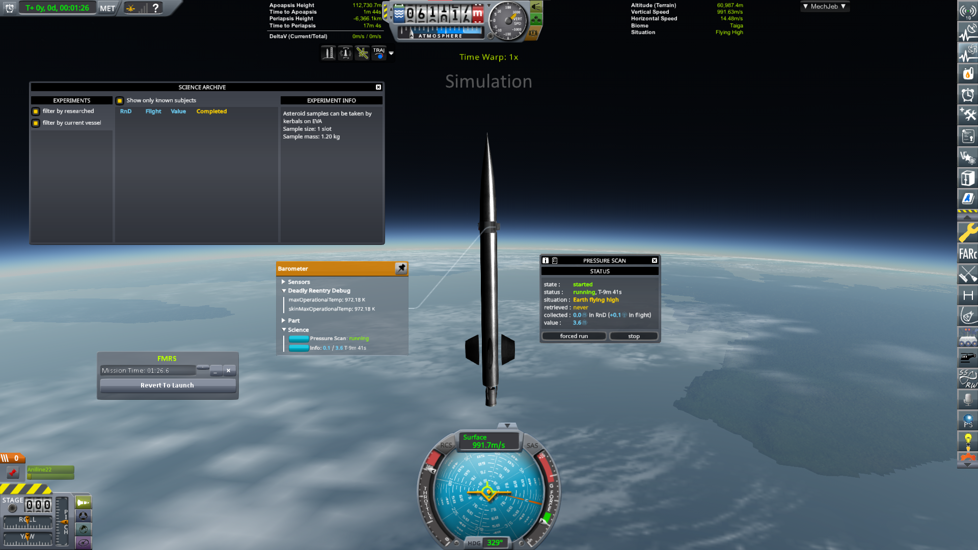 Can't get science from launches · Issue #1699 · KSP-RO/RP-1 · GitHub
