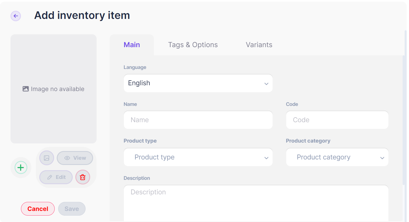 [Fix] Create inventory: (Save & Cancel) buttons are on top of image ...