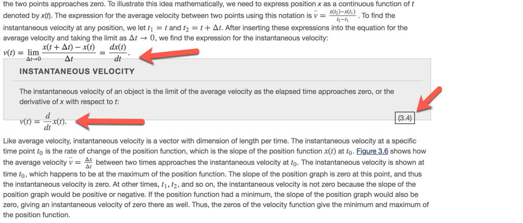 University Physics: equation styling regressions · Issue #1725 · openstax/webview · GitHub