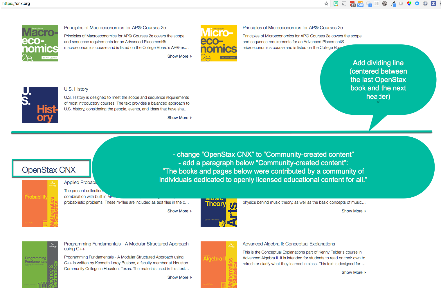 Clarify Display of Non OpenStax CNX textbooks on CNX.org · Issue #1833 · openstax/webview · GitHub