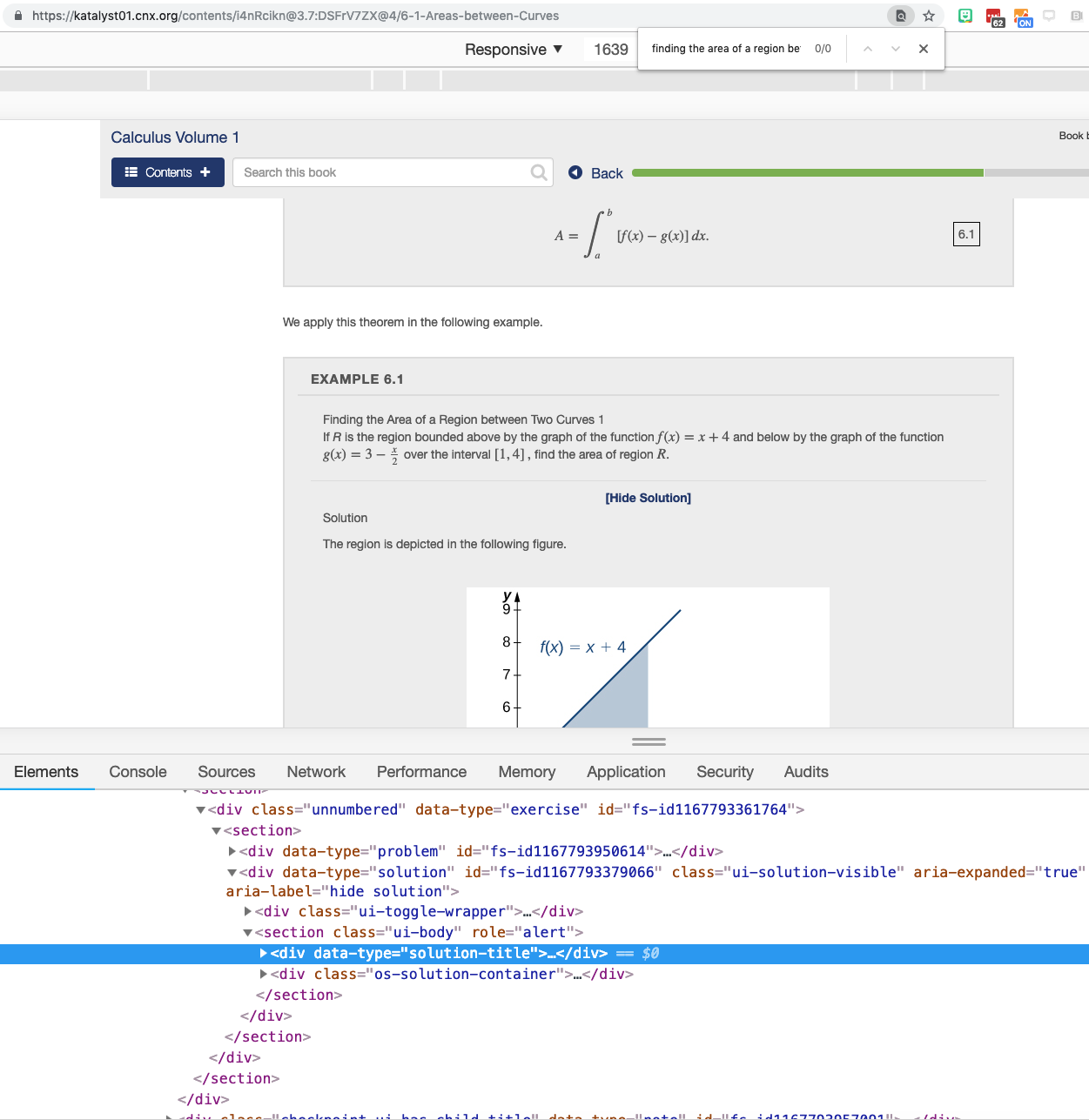 Solution in Example isn't bold · Issue #2203 · openstax/webview · GitHub