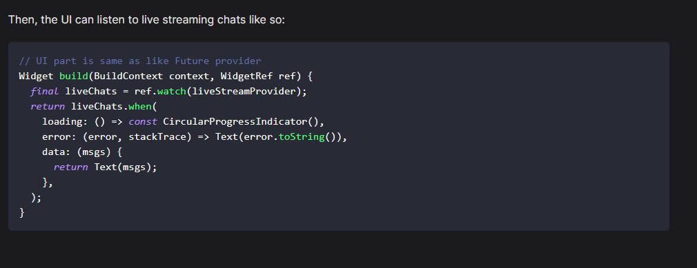 Add an example for StreamProvider #2004 by huzaifansari54 · Pull Request #2021 · rrousselGit ...