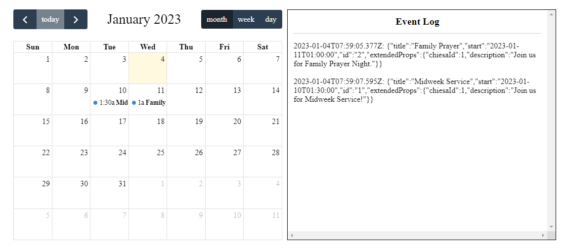 FullCalendar v6.0.2 doesn't pass the end dateTtime string through the eventClick handler ...