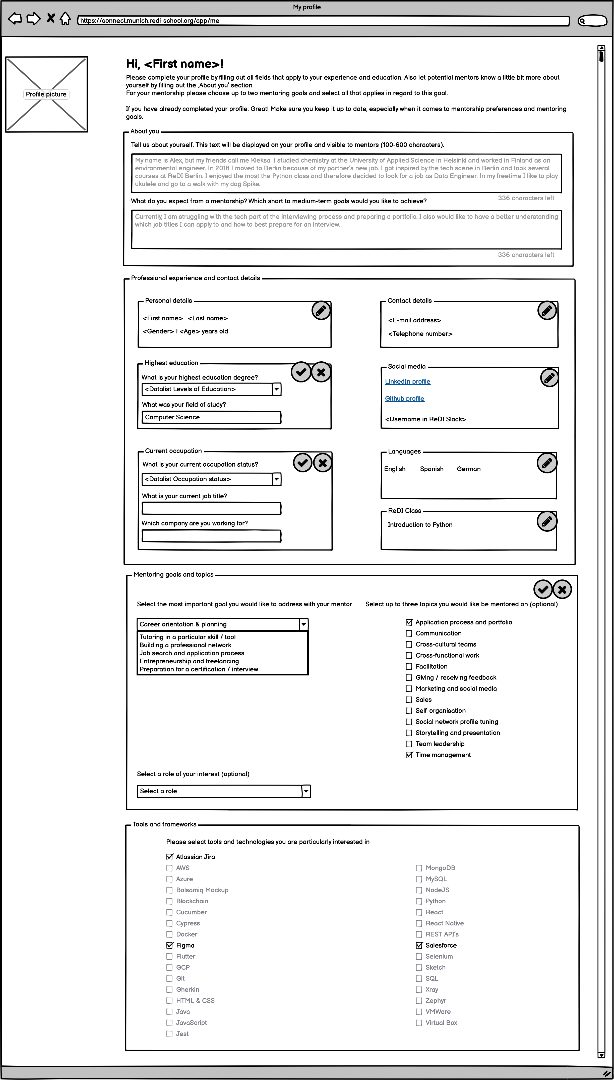[CON/Matchmaking]: Design user flow for creating / editing / displaying ...