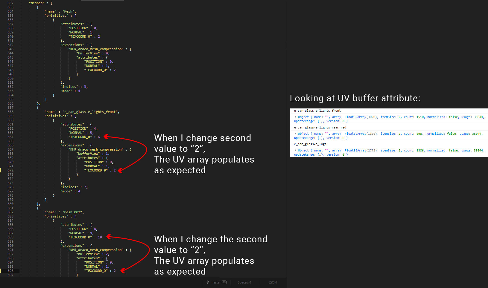Misaligned UV coordinates after Draco compression · Issue #993 ...