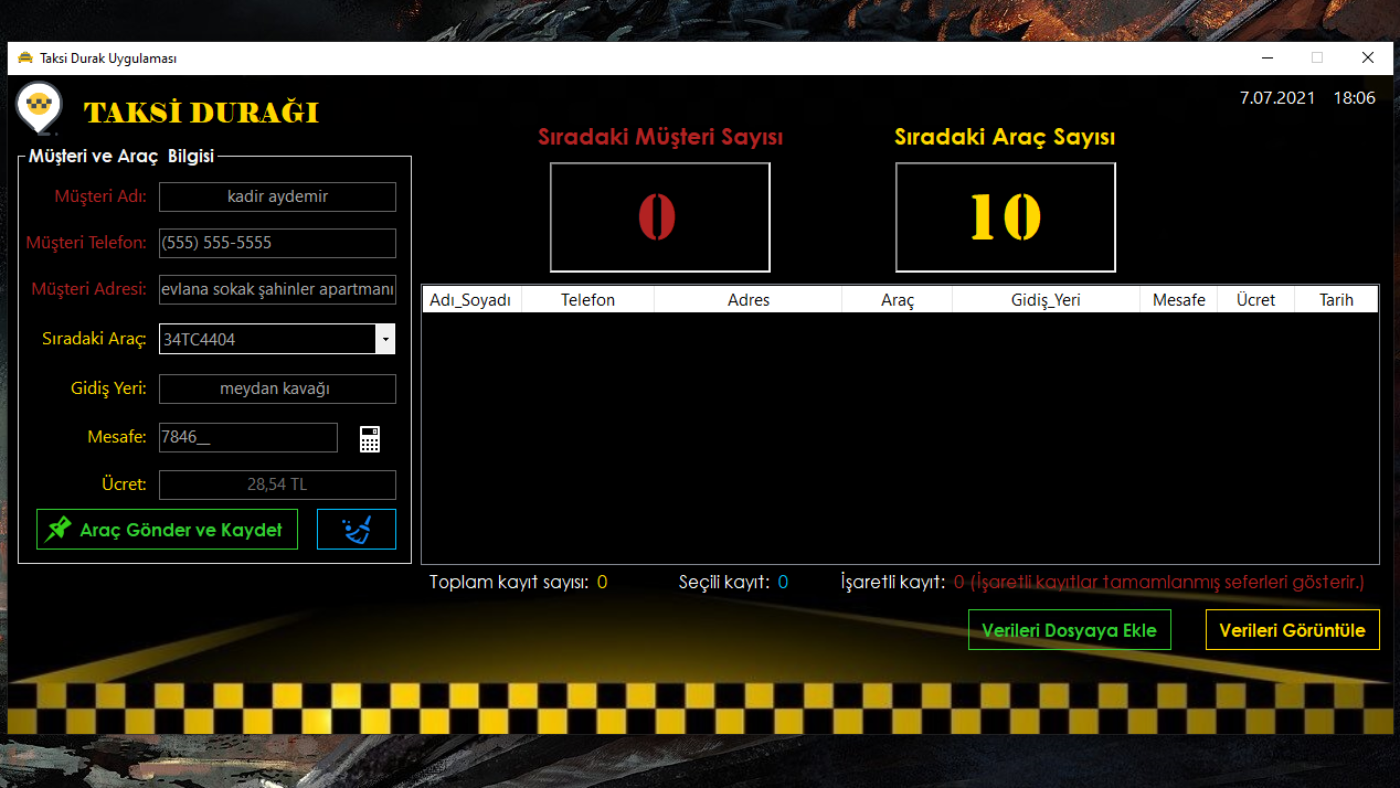 GitHub - Kadir-Aydemir/Taxi-Stand-App: C# ile yaptığım not defterinde dosyalama işlemi yaptığım ...