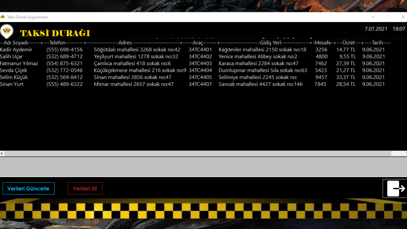 GitHub - Kadir-Aydemir/Taxi-Stand-App: C# ile yaptığım not defterinde dosyalama işlemi yaptığım ...