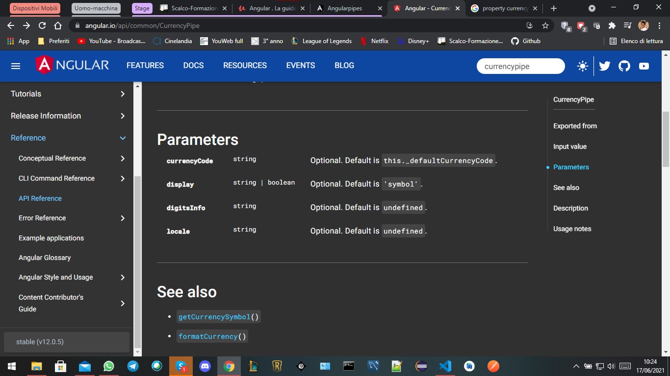 Currencypipe Is Missing Parameter Documentation · Issue 42590 · Angular Angular · Github