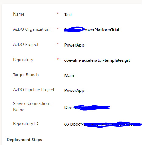 [ALM Accelerator - QUESTION] Error running pipeline: CustomAzureDevOps.RunPipeline failed: The ...