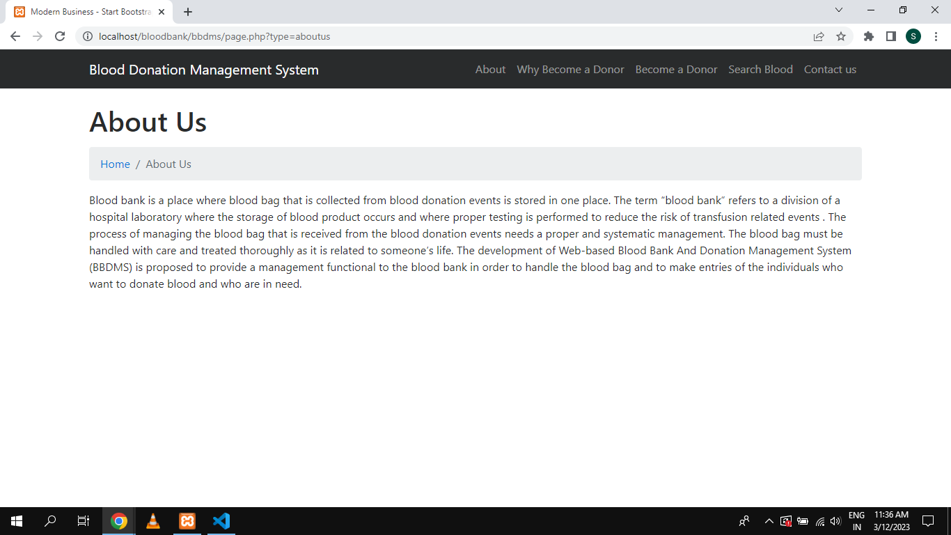 GitHub - supzi-del/blood-donation-management: Blood Bank Management System is a browser based ...