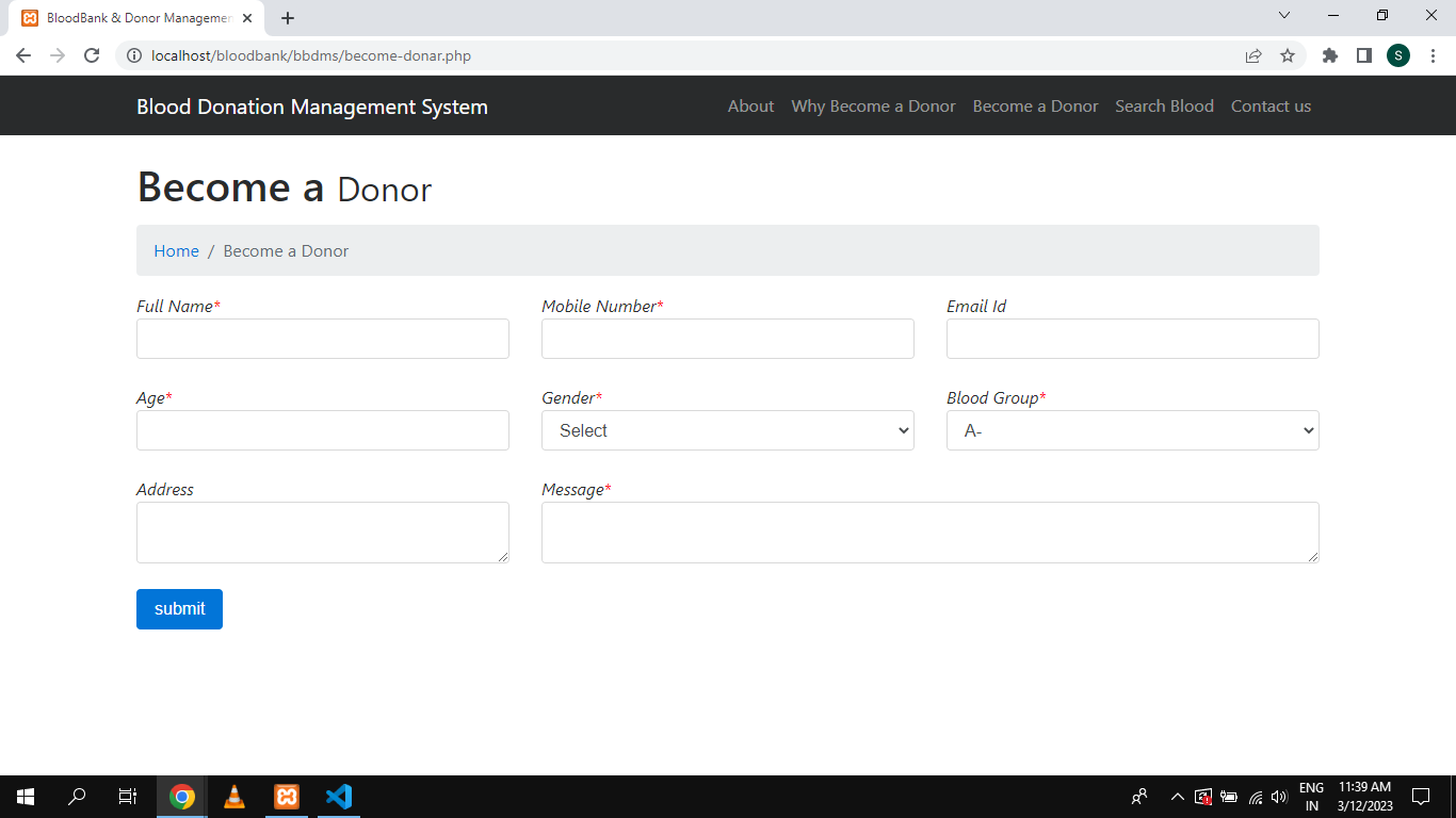 GitHub - supzi-del/blood-donation-management: Blood Bank Management ...