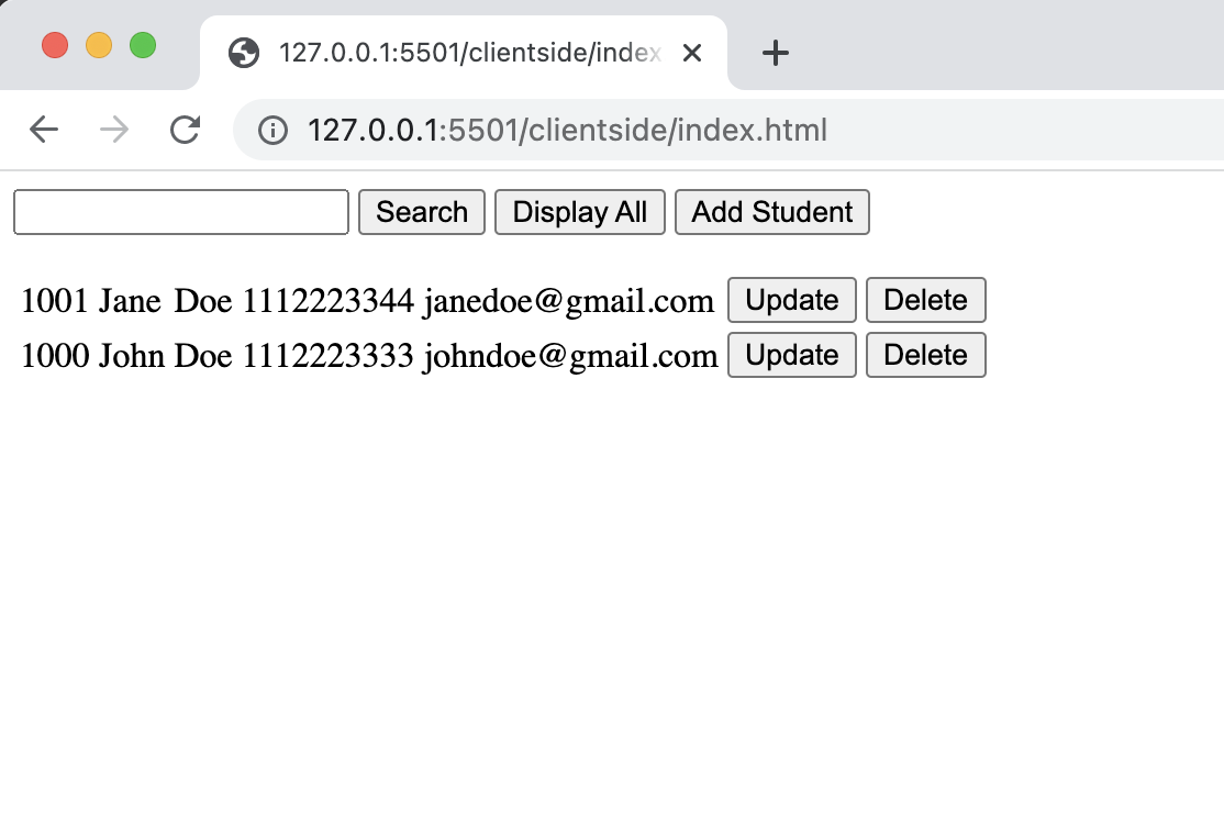 GitHub - aditikagalkar/BasicStudentList: Create Node.js server that ...
