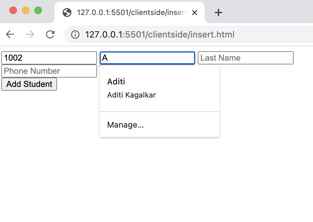 GitHub - aditikagalkar/BasicStudentList: Create Node.js server that ...
