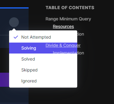 Increase z-axis of the problem status drop-down · Issue #198 · cpinitiative/usaco-guide · GitHub