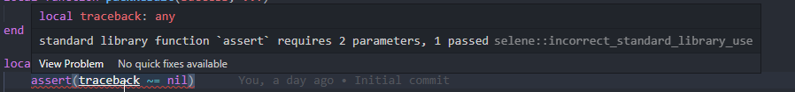 standard library function assert does *not* require 2 parameters · Issue #332 · Kampfkarren ...
