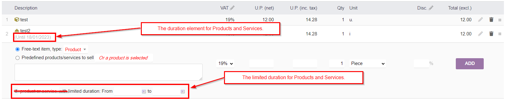 Discussion Logical Bug Limited Duration For Services And Also For Products · Issue 23449