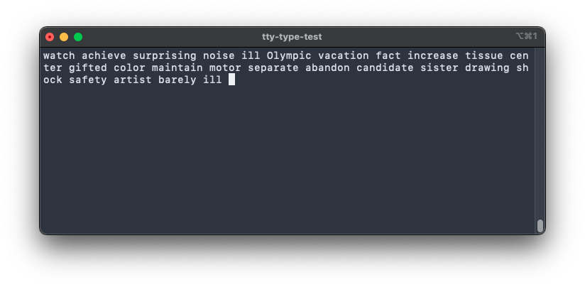 GitHub - aadhavanpl/tty-typing-c: Terminal based typing test (inspired ...
