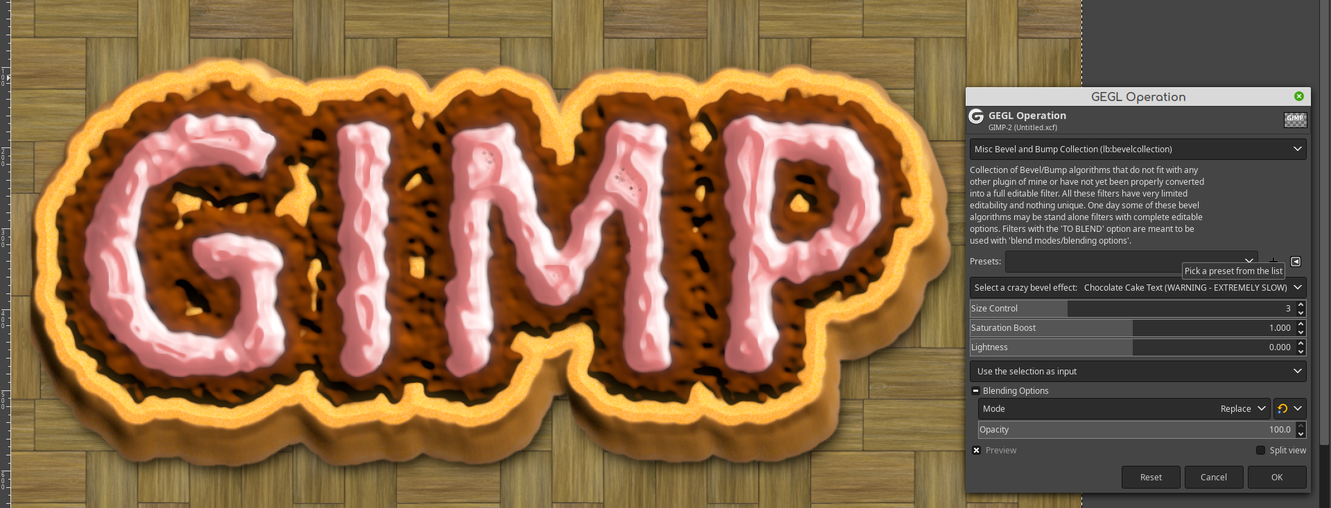 Github Linuxbeaver Gimp Misc Bevel Collection Plugin This Plugin Ships With Most Of My Bevel