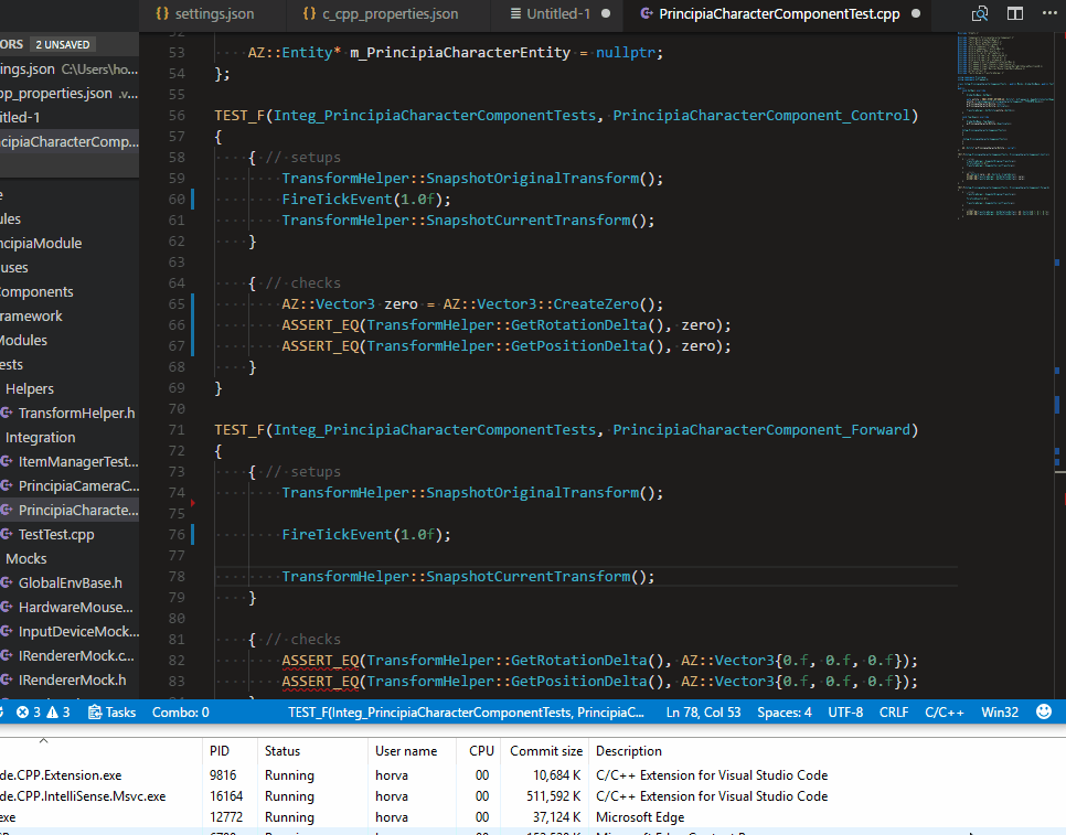 Adding the standard library makes the parsing take a very long time ...