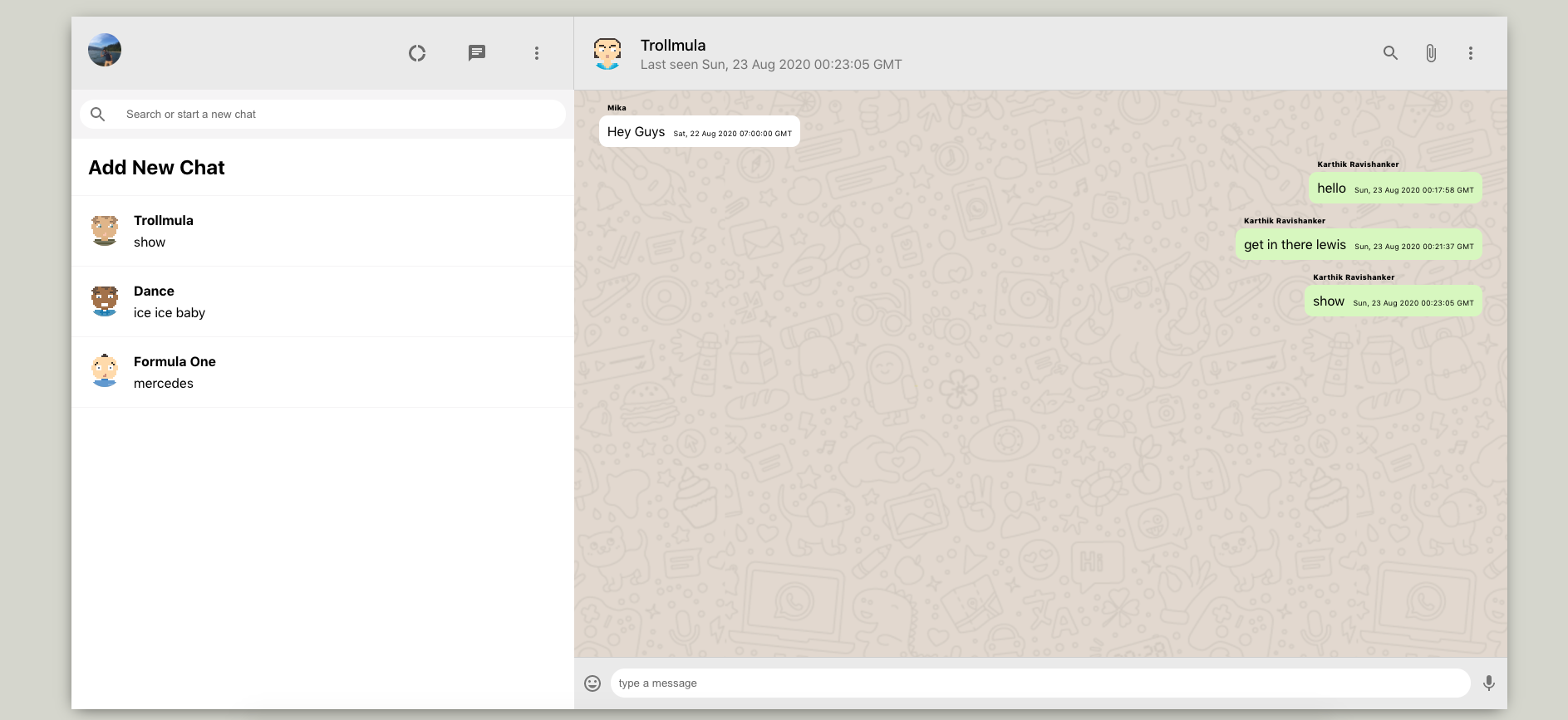 GitHub - kravish1/WhatsApp-Clone: WhatsApp Clone using React JS / Firebase