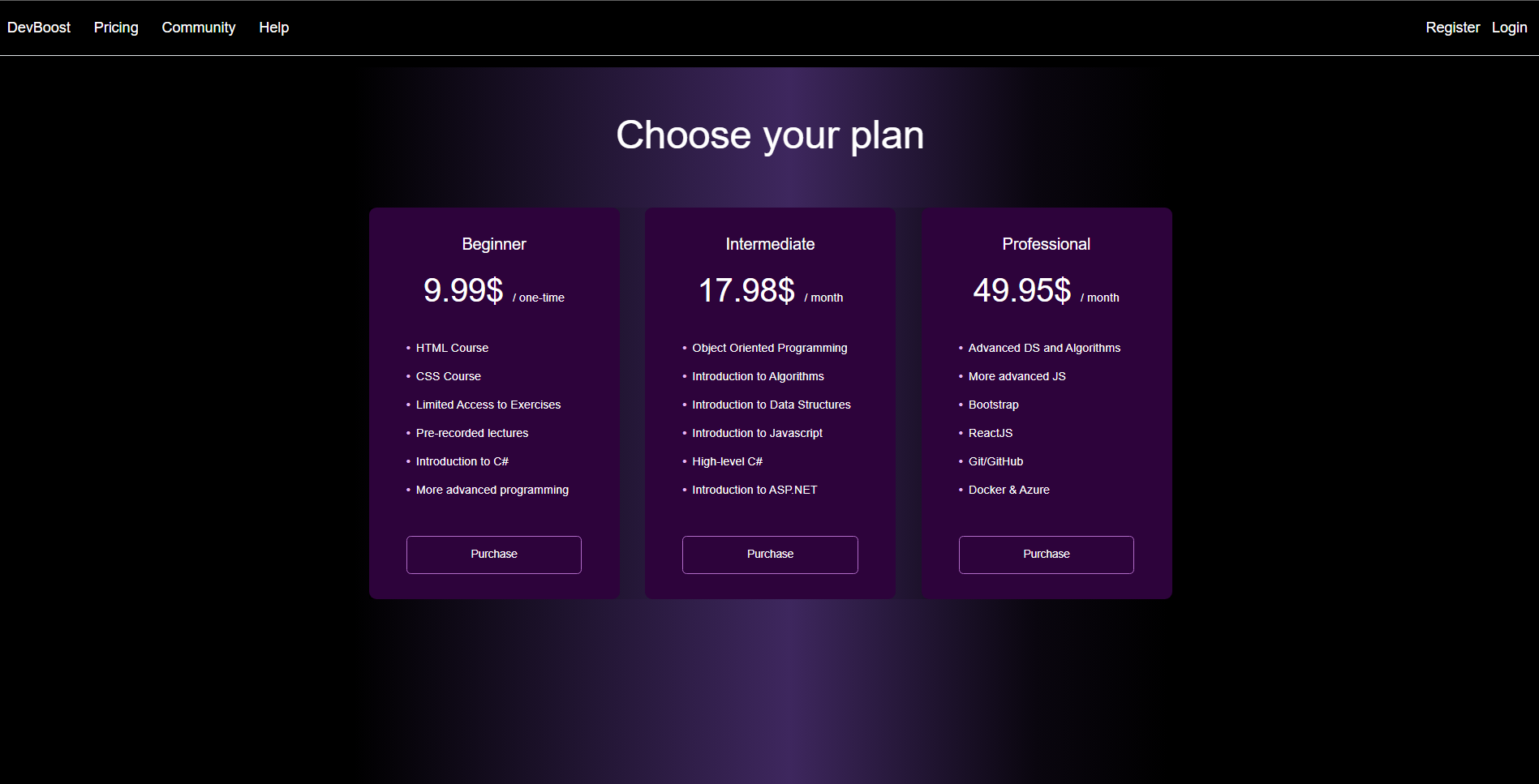 GitHub - vasioo/DevBoostWebsite