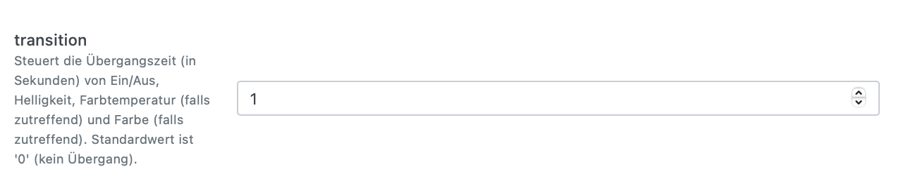 Device Transition Time Should Support Decimal Places · Issue 1540 · Nurikkzigbee2mqtt Frontend 