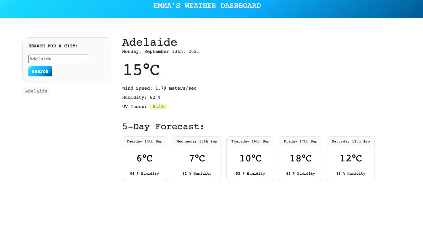 GitHub - emmattner/ems-weather-dashboard