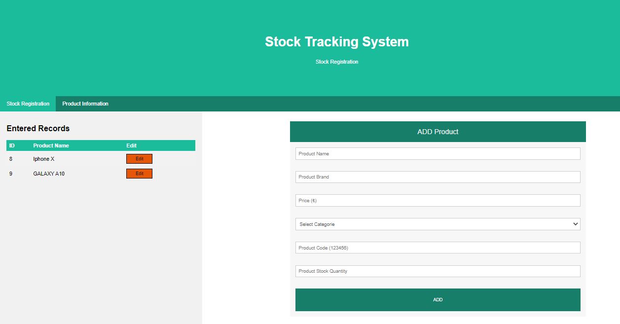 GitHub - ORHANENESKILIC/Stock-Tracking-System: HTML, CSS, PHP, MYSQL ...