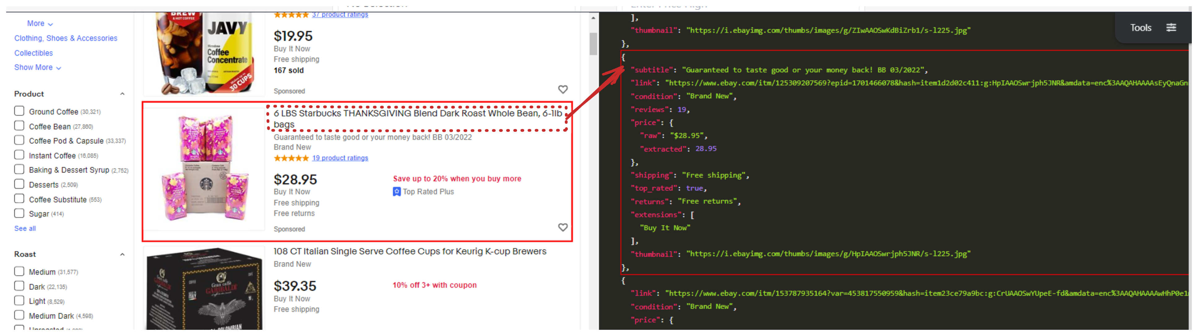 [eBay Search API] Title is missing in JSON response · Issue #355 ...