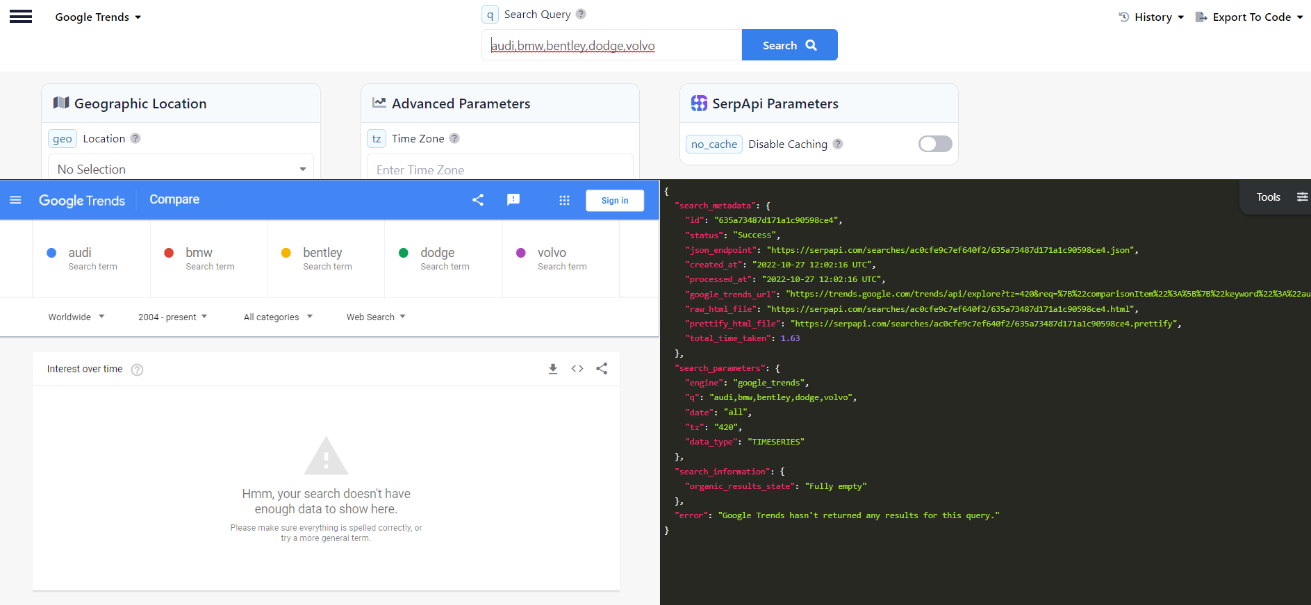 [Google Trends API] Sometimes Searches Return an `error` · Issue #450 · serpapi/public-roadmap ...