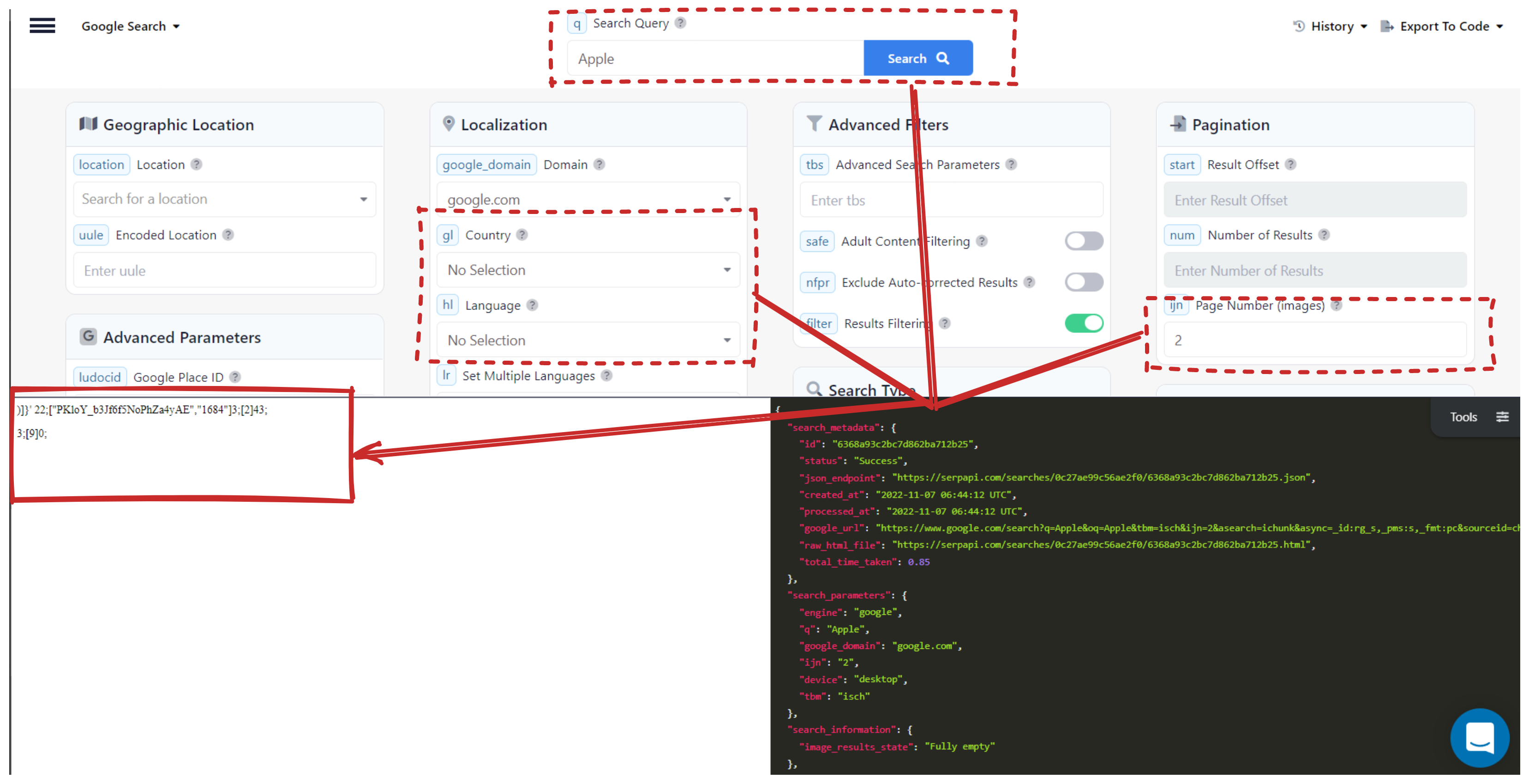 [Google Search API] Not working correctly fetching results from 2nd and more page of Google ...